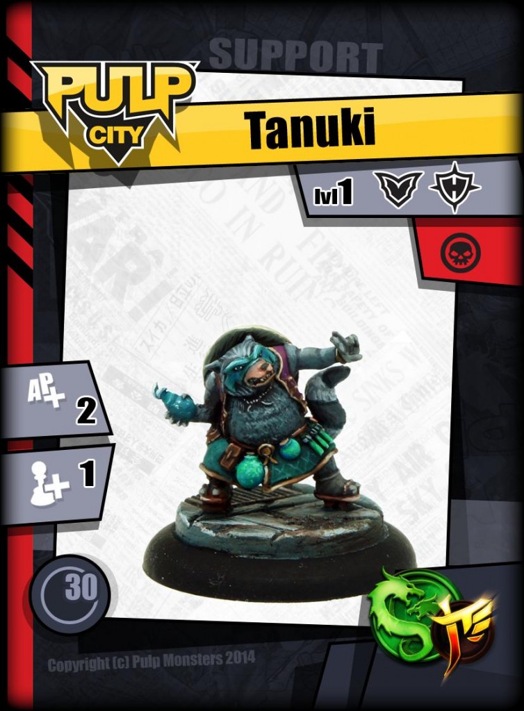 Tanuki (Hero/Villain) « Pulp City, The Skirmish Game
